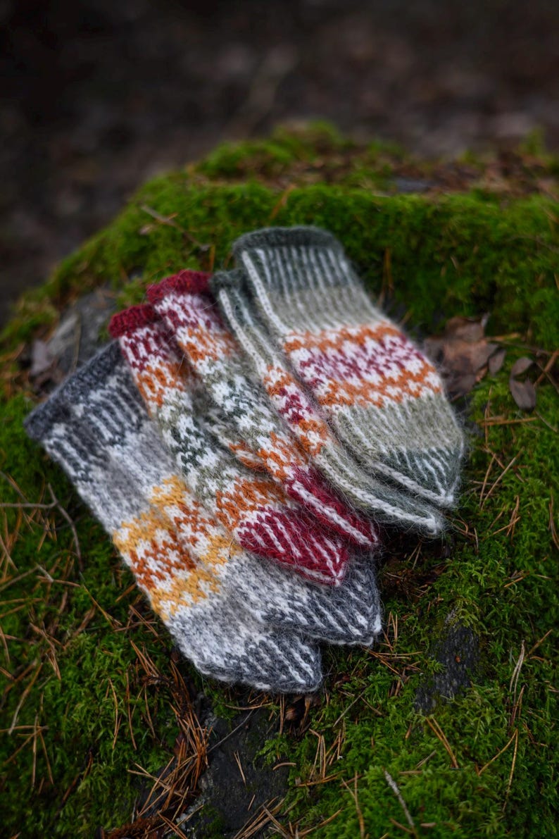 Nordic Colorwork Mittens: PDF Knitting Pattern - Etsy