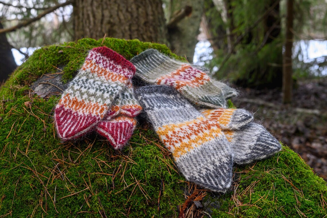 Nordic Colorwork Mittens: PDF Knitting Pattern - Etsy