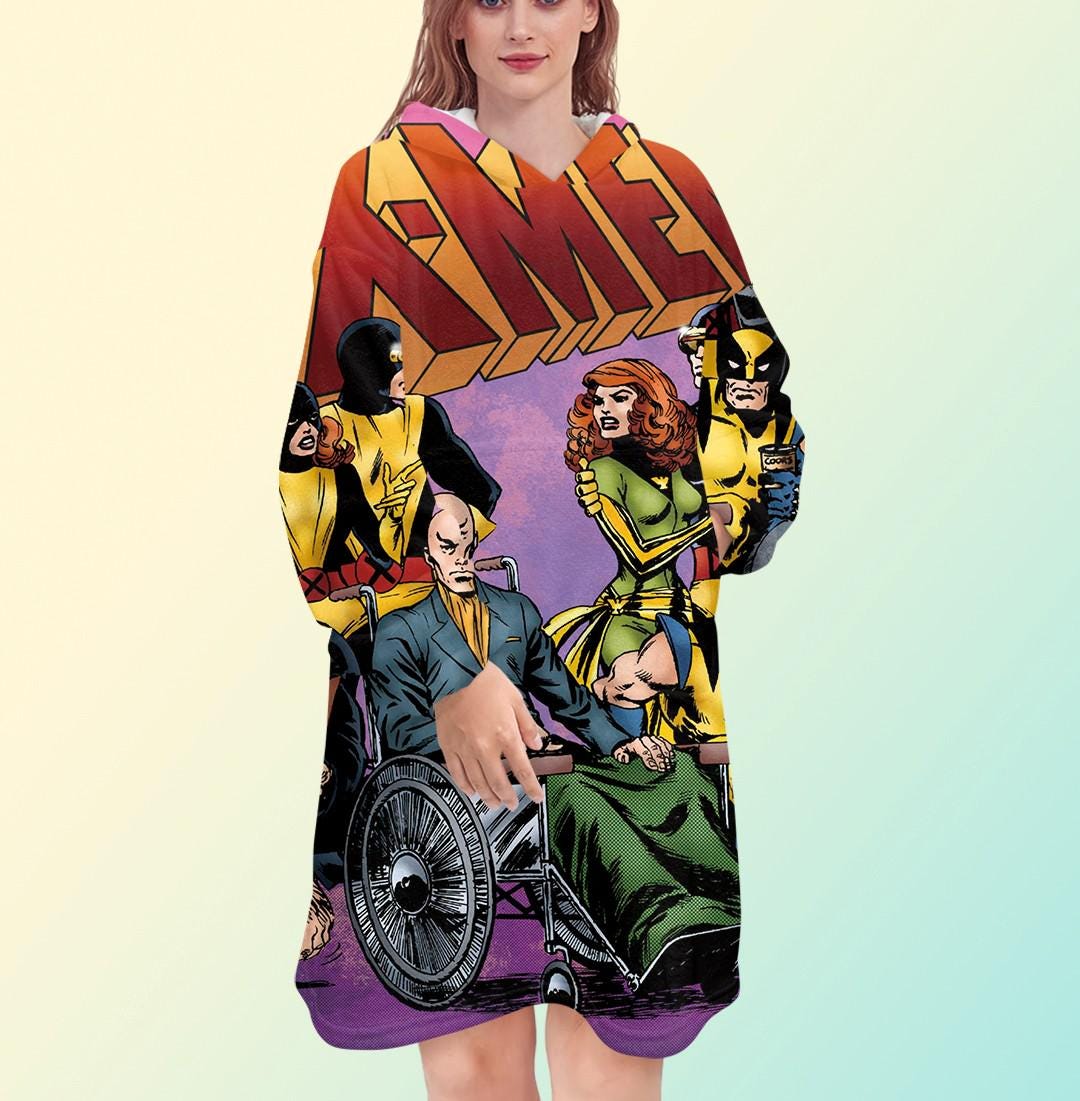 X-men Blanket Hoodie, Xavier Oversize Fleece Sweatshirt, Unisex - Etsy