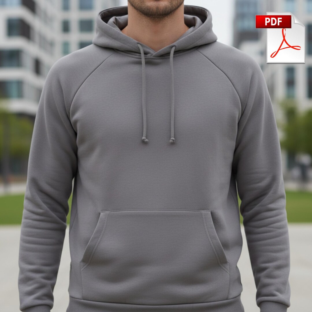 Oversized Hoodie PDF Sewing Pattern | Women’s Hoodie XS–5XL ...