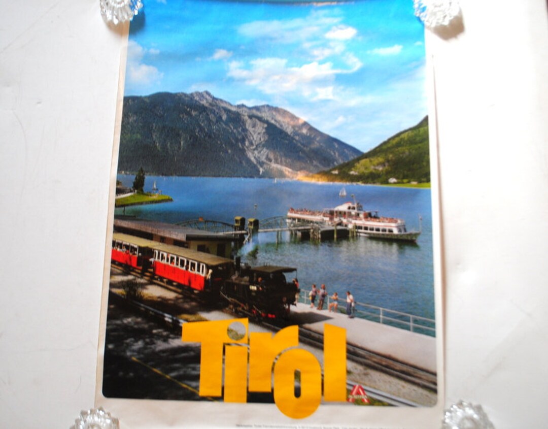 Authentic , Vintage 1970s, Travel, Lithograph, Photo, Tourist ,large ...