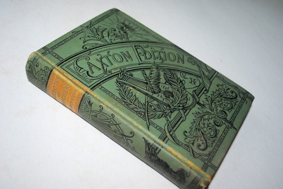 1890 Vintage , Rare Caxton Edition, Second Edition Book " Anecdotes of ...