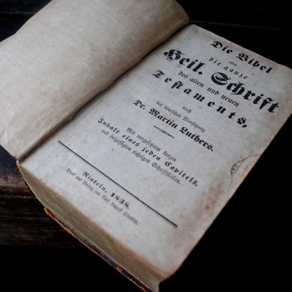 German Bible - Etsy