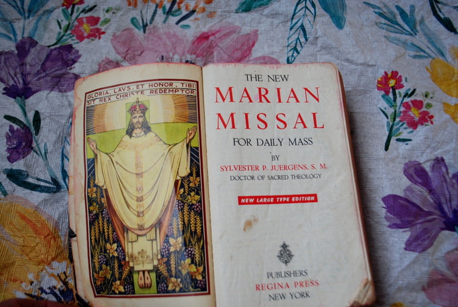 1961 Vintage Religious Catholic Book "the New Marian Missal" for Daily ...