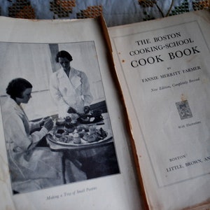 1936 Vintage , Interesting , Collectible Book " the Boston Cooking ...