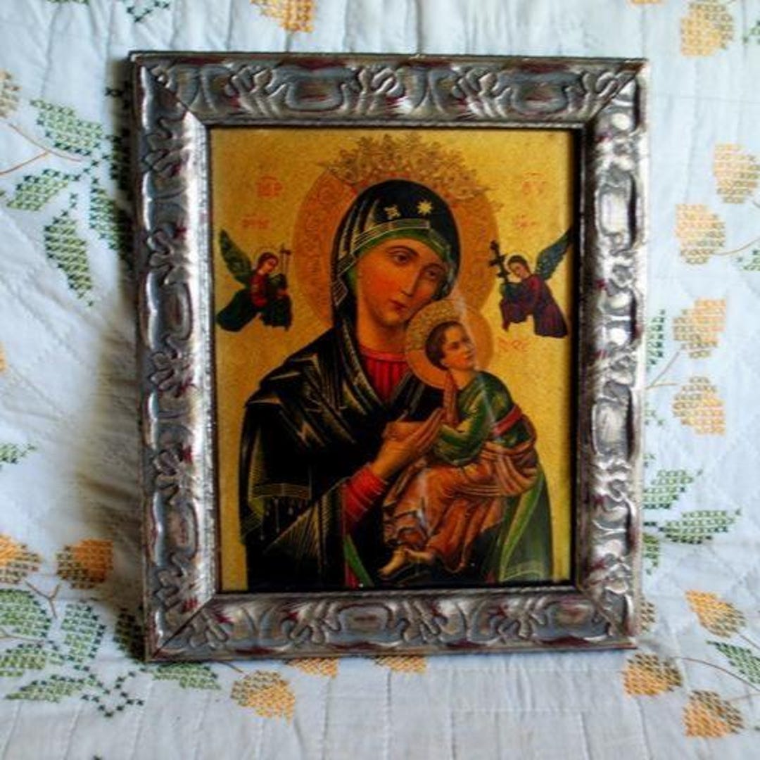 1960 Vintage , Religious , Famous Lithograph , Card Board Art Print ...