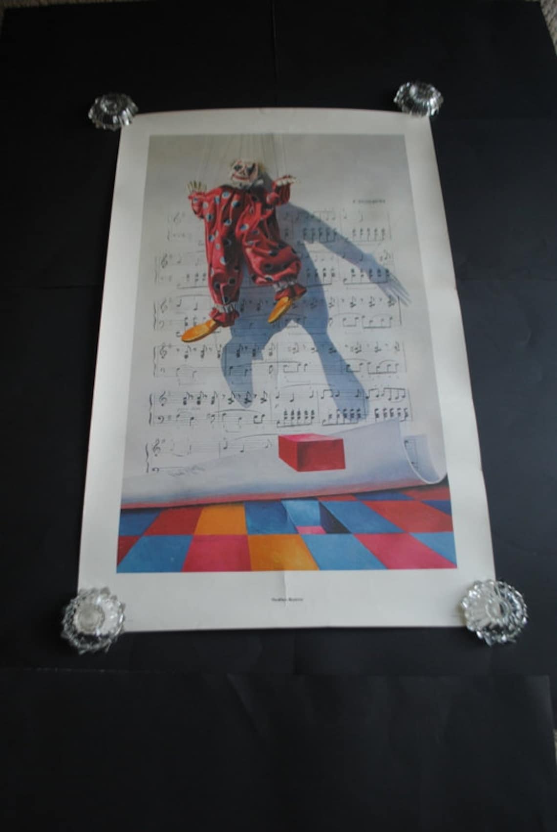 Rare Vintage 1982 Original Lithograph Large Art Print - Etsy