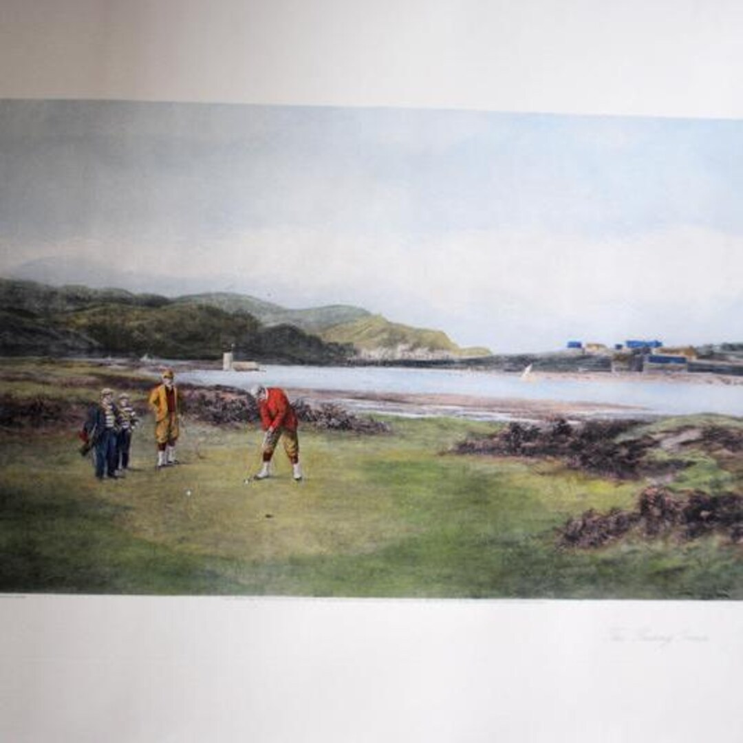 1975 Vintage Rare Lithograph , Art Print " the Putting Green" ( 1893 ...