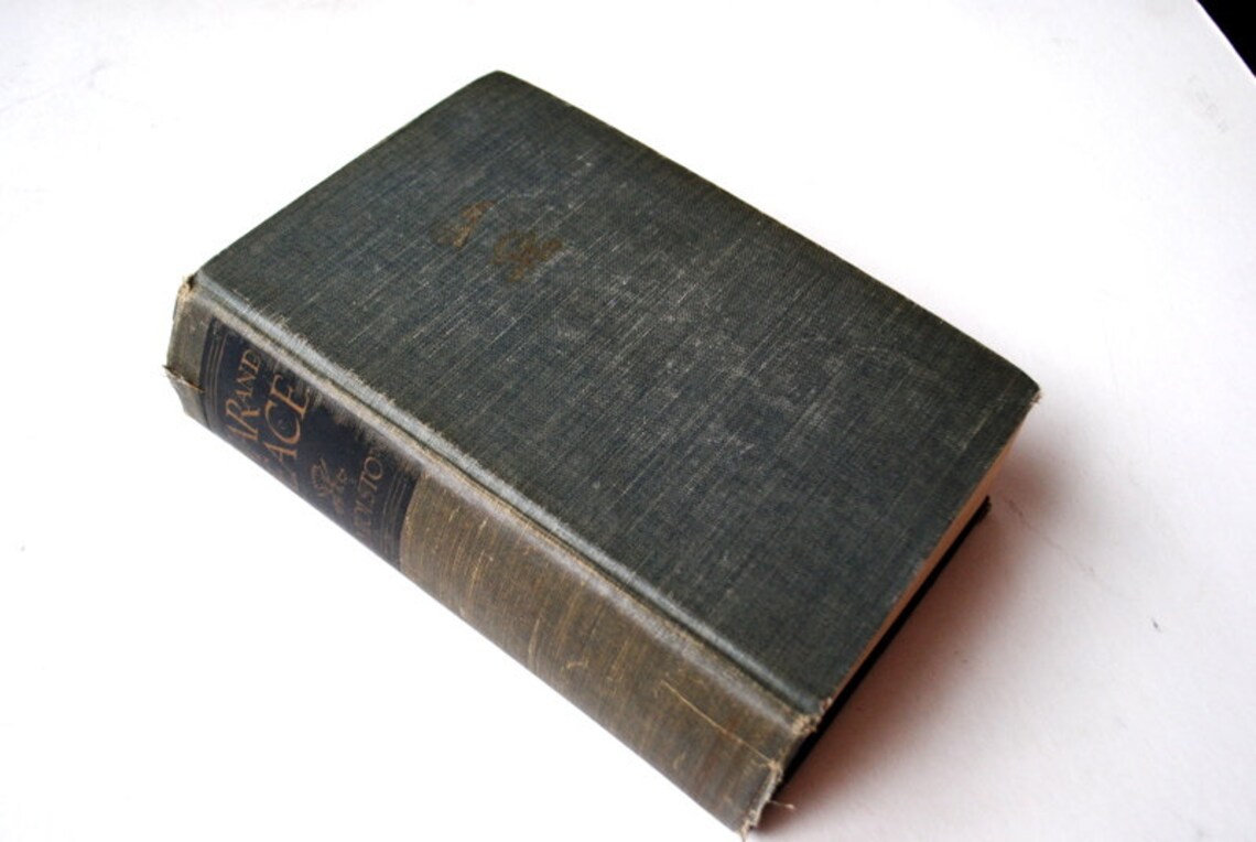 World Classic Vintage 1942 Book War and Peace by - Etsy