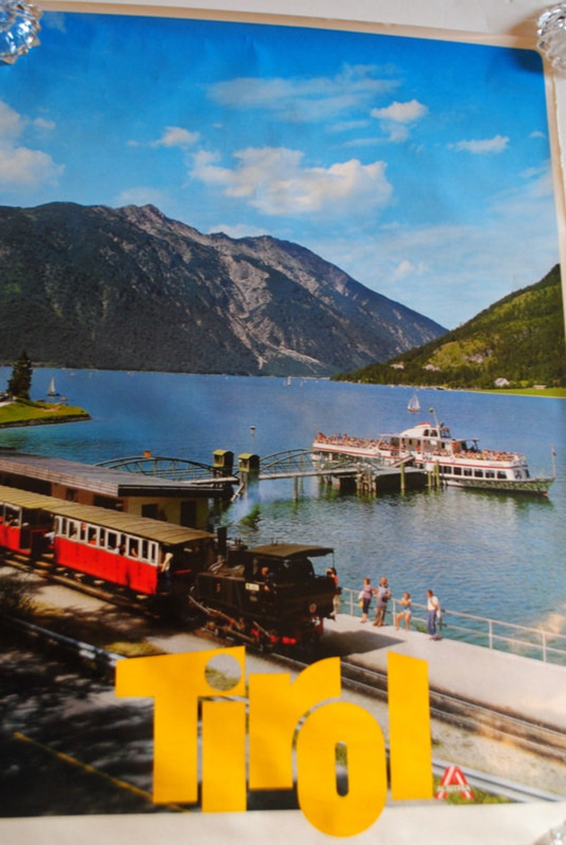 Authentic , Vintage 1970s, Travel, Lithograph, Photo, Tourist ,large ...