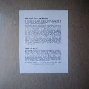 The Original Aquatint Etching , Signed " the Covered Well" by Kenneth J ...