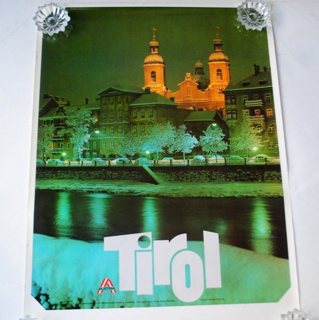 Authentic Vintage 1970s, Travel, Lithograph, Photo, Tourist , Large ...
