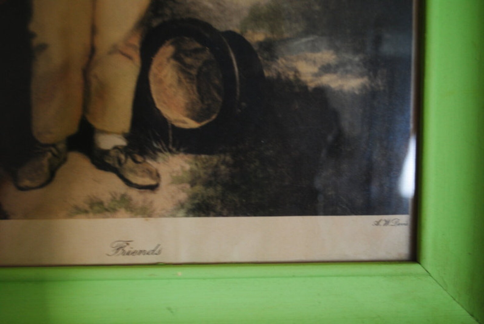 Collectible vintage 1940s art print Friends from | Etsy