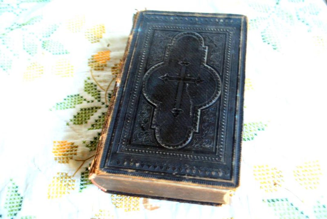 1873 Vintage , Rare Religious Book, German Language " Die Bibel", Old ...