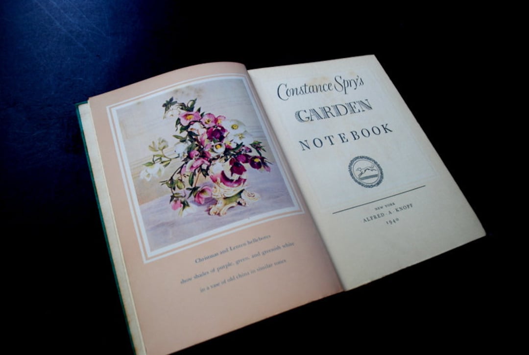 1940 Vintage , First Edition, Wonderful Book " Garden Notebook" by ...