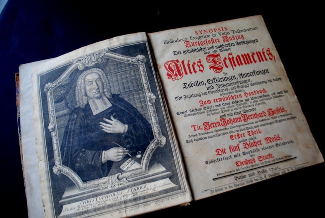 1741 Vintage , Amazing Religious Book in German Language " the Five ...