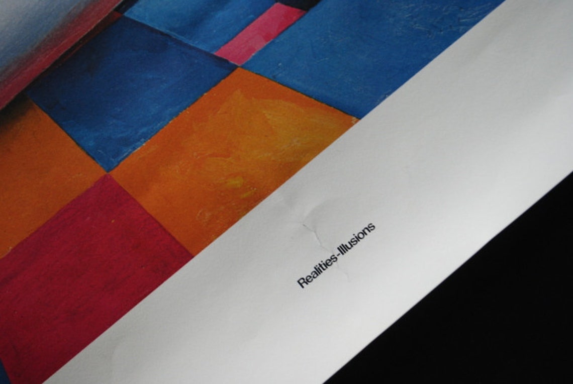 Rare Vintage 1982 Original Lithograph Large Art Print - Etsy