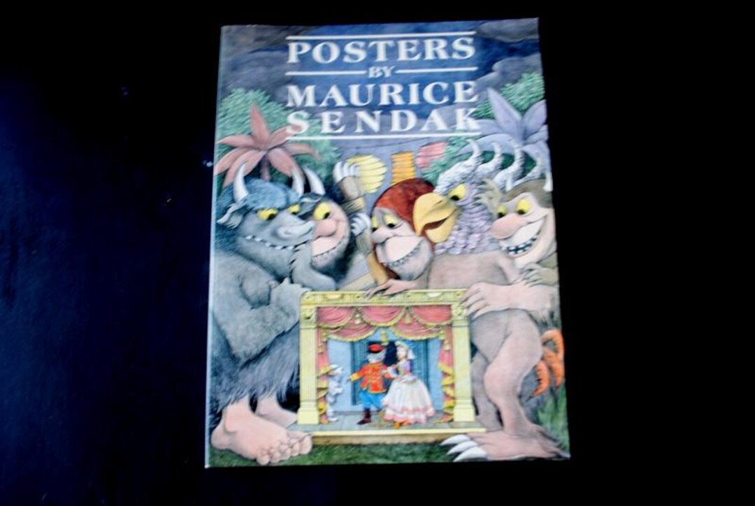 1986 Vintage , Wonderful, First Edition , Large Book" Posters by Maurice Sendak", Published by ...