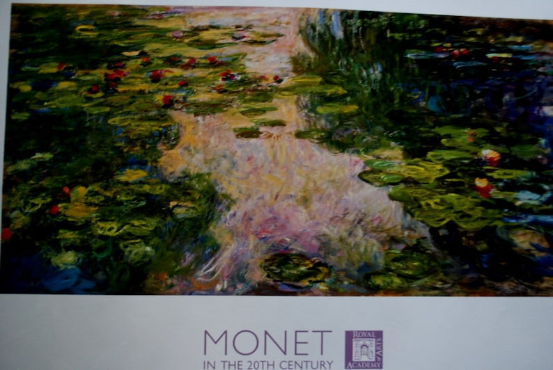 Original Vintage 1996 Exhibition , Lithograph Large Poster" Monet in ...