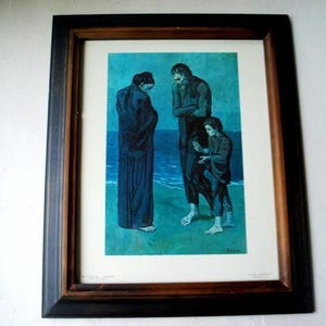 1960 Vintage , Famous Lithograph , Art Print " the Tragedy" ( 1903) by ...