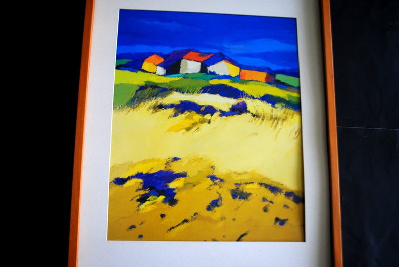 Contemporary Vintage 2000 Lithograph Art Print high - Etsy