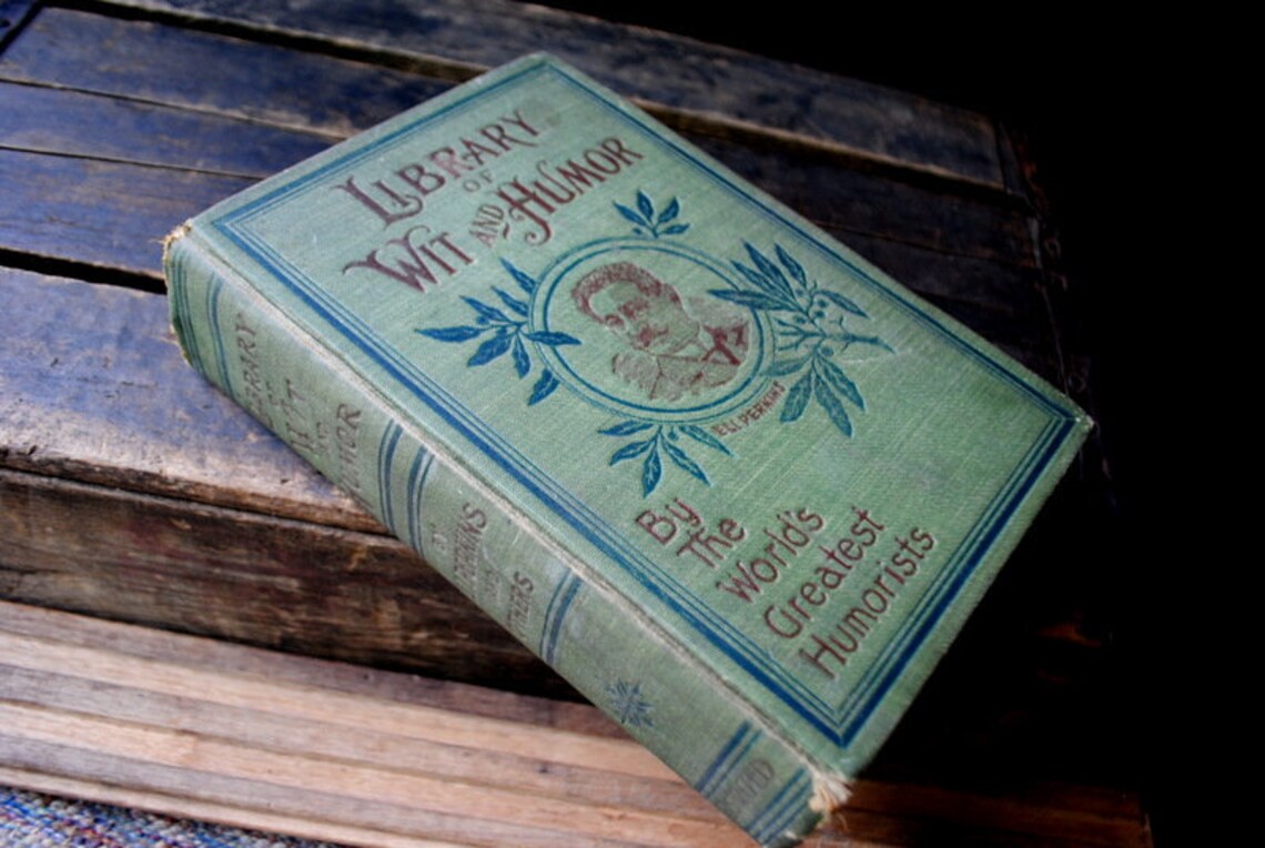 Unique 1901 book Library of With and Humor | Etsy