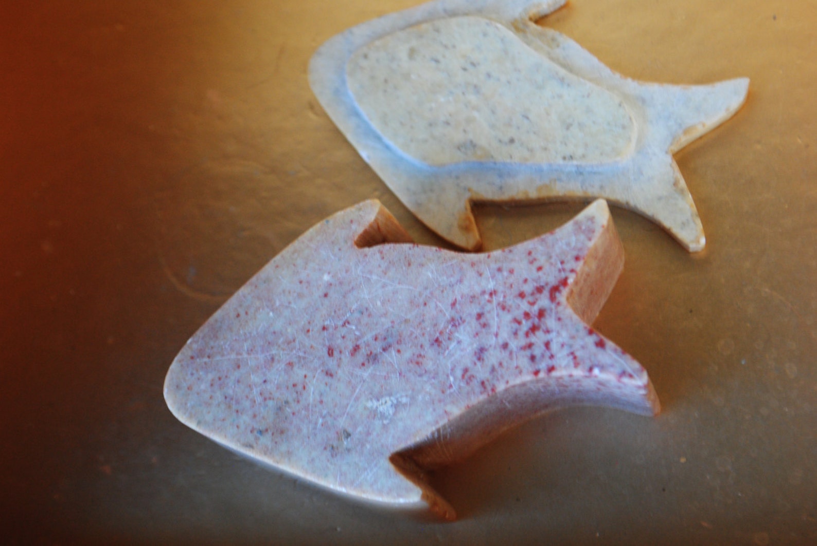 Vintage 80s Marble Inlaid Fish Shape Trinket Jewelry Box. - Etsy