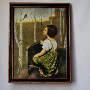 1925 Vintage Original Lithograph , Art Print ''spring Song'' by the ...