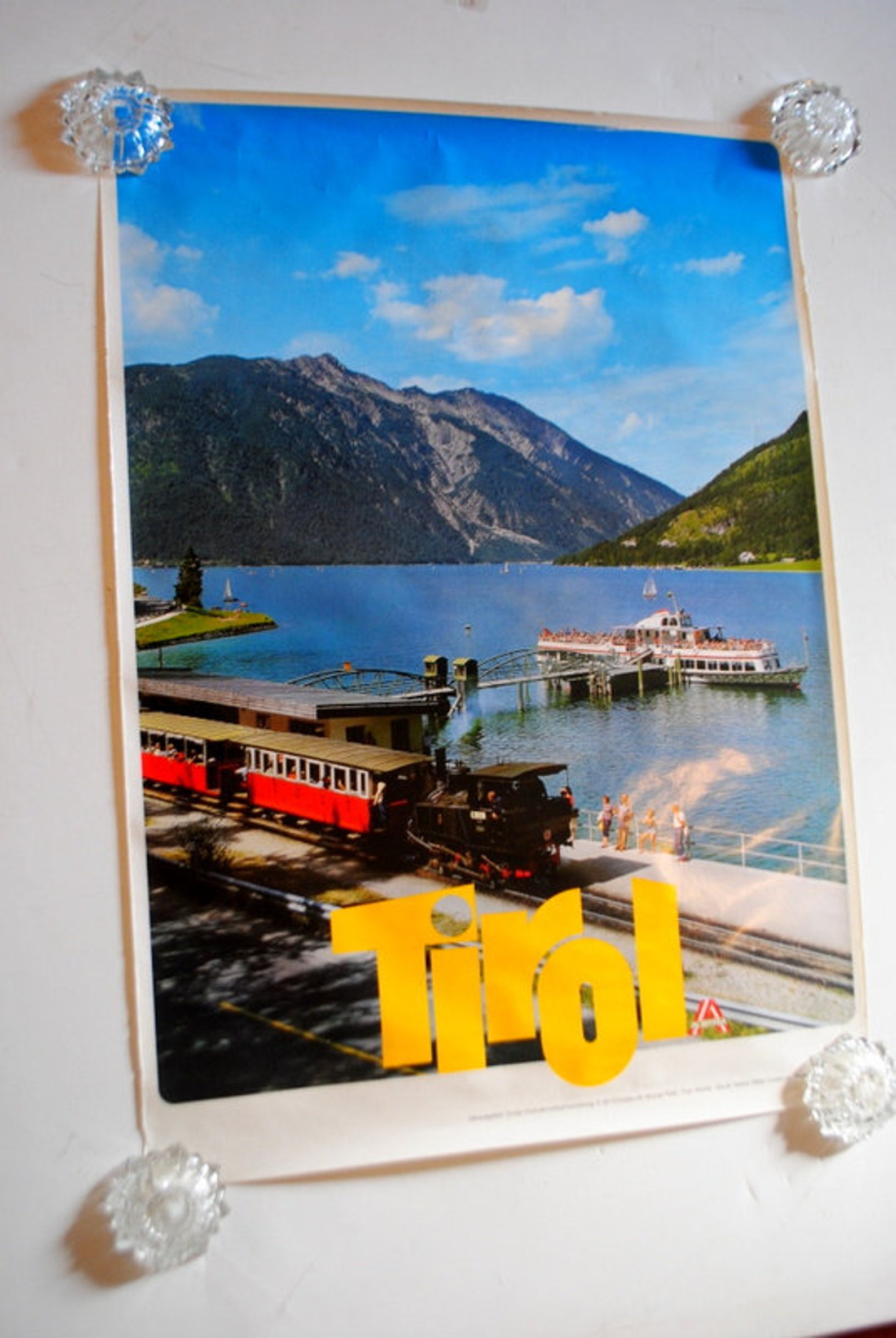 Authentic , Vintage 1970s, Travel, Lithograph, Photo, Tourist ,large ...