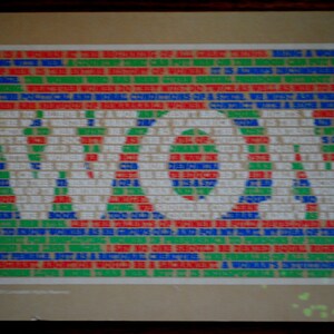 1981 Vintage, Unique , Limited , Lithograph ,laminated , Graphic Art ...