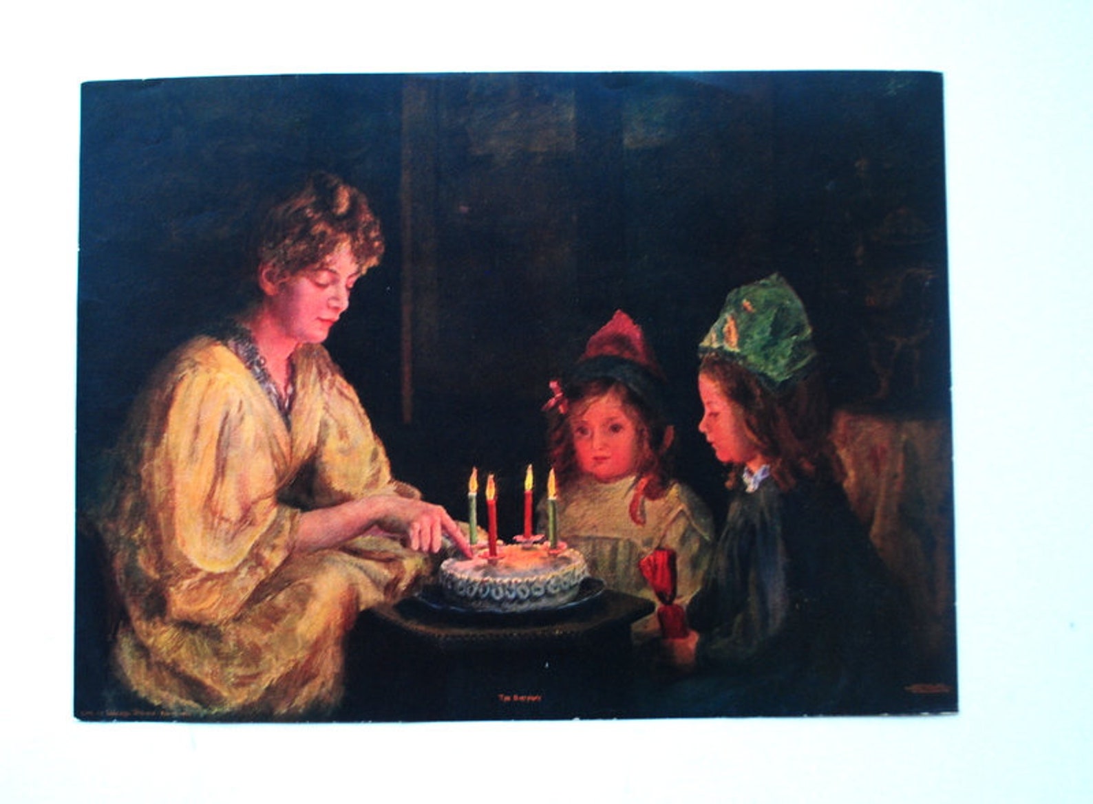 Magnificent Vintage 1903, Lithograph, Original, Art Print" the Birthday ...