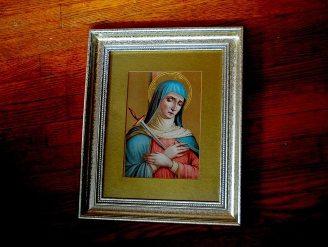 1900 Vintage , Unique Lithograph, Religious, Catholic Art Print " the ...