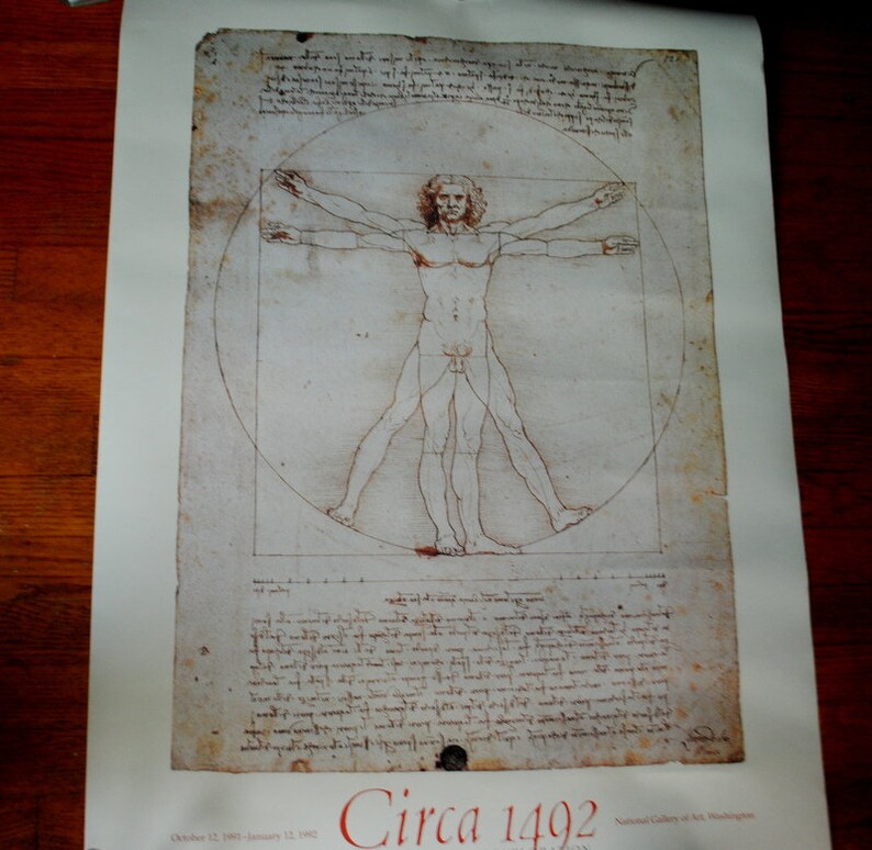 1991 Vintage, Original, Exhibition Poster "circa 1492. Art in the Age ...