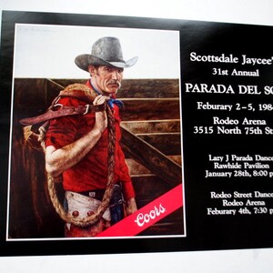 1984 Vintage Lithograph, Festival Poster " the Scottsdale Jaycees 31tst ...