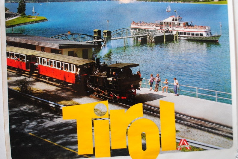 Authentic , Vintage 1970s, Travel, Lithograph, Photo, Tourist ,large ...