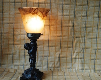 Antique Cupid Lamp - Etsy