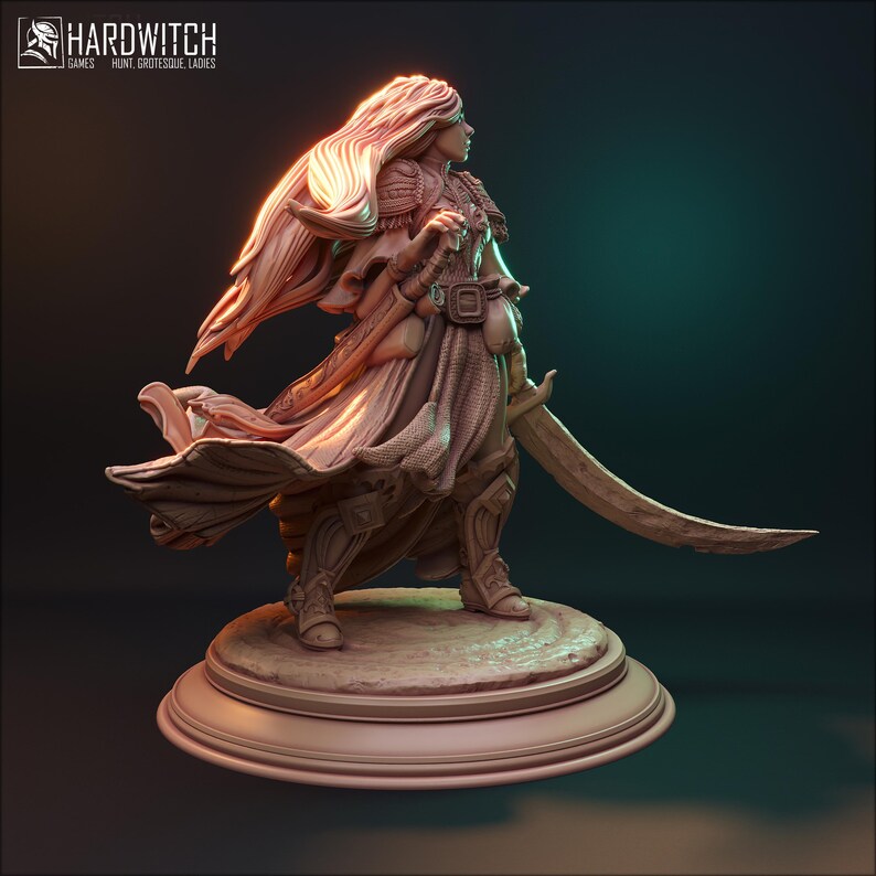 Demetra Stormborn Pirate Captain Miniature | Dark Fantasy Sea Queen ...
