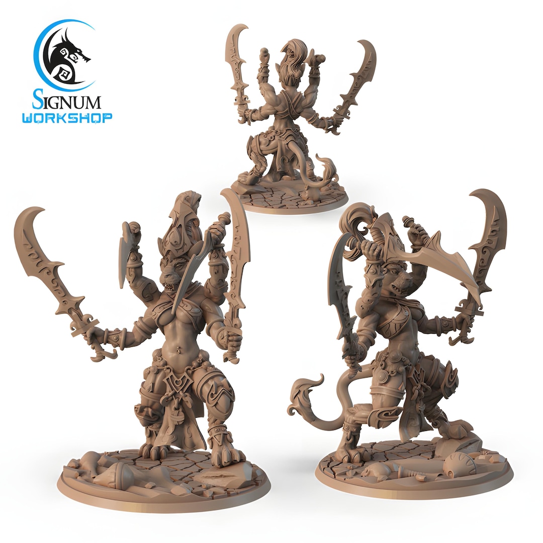 Sekhmet the Wrathful Sphinx Warrior | Fantasy Resin Miniature Figure ...