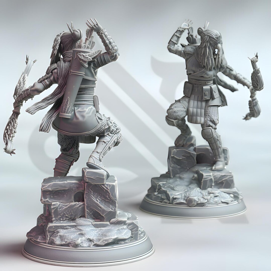Legends Among the Spirit Samurai | Falcon-themed Warrior Miniature for ...