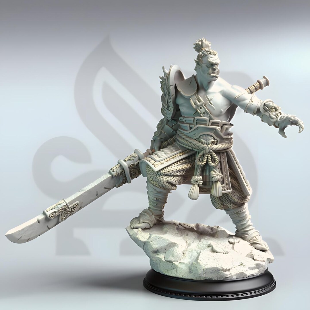 Eastern Orc Battlemaster Bao Long Fantasy Miniature | Heroic Warrior ...
