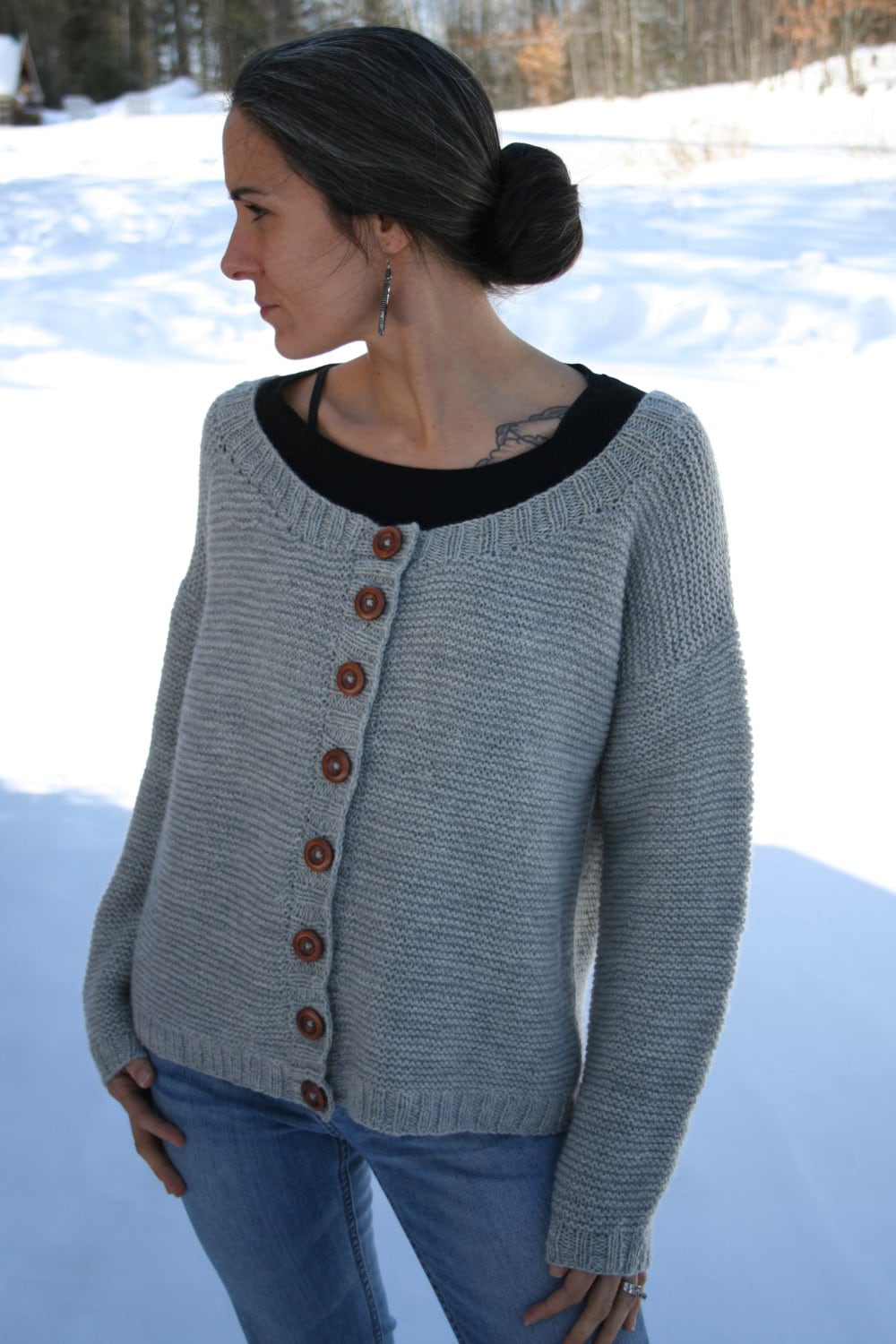 Sweater knitting pattern | Etsy