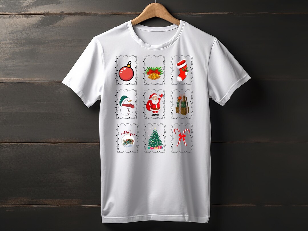 Christmas Trinkets Png, Doodle Frame Christmas Png, T-shirt Design PNG ...