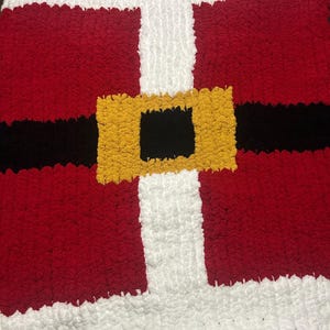 Santa Belt Blanket Pattern - Etsy