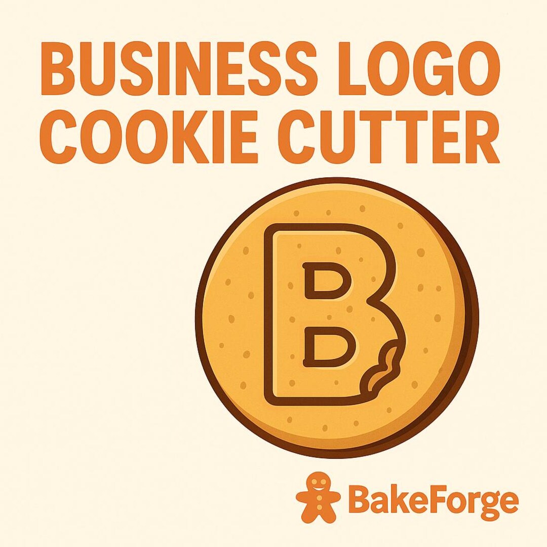 Custom Logo Cookie Cutter | 3D Printed Branding Stamp - Etsy