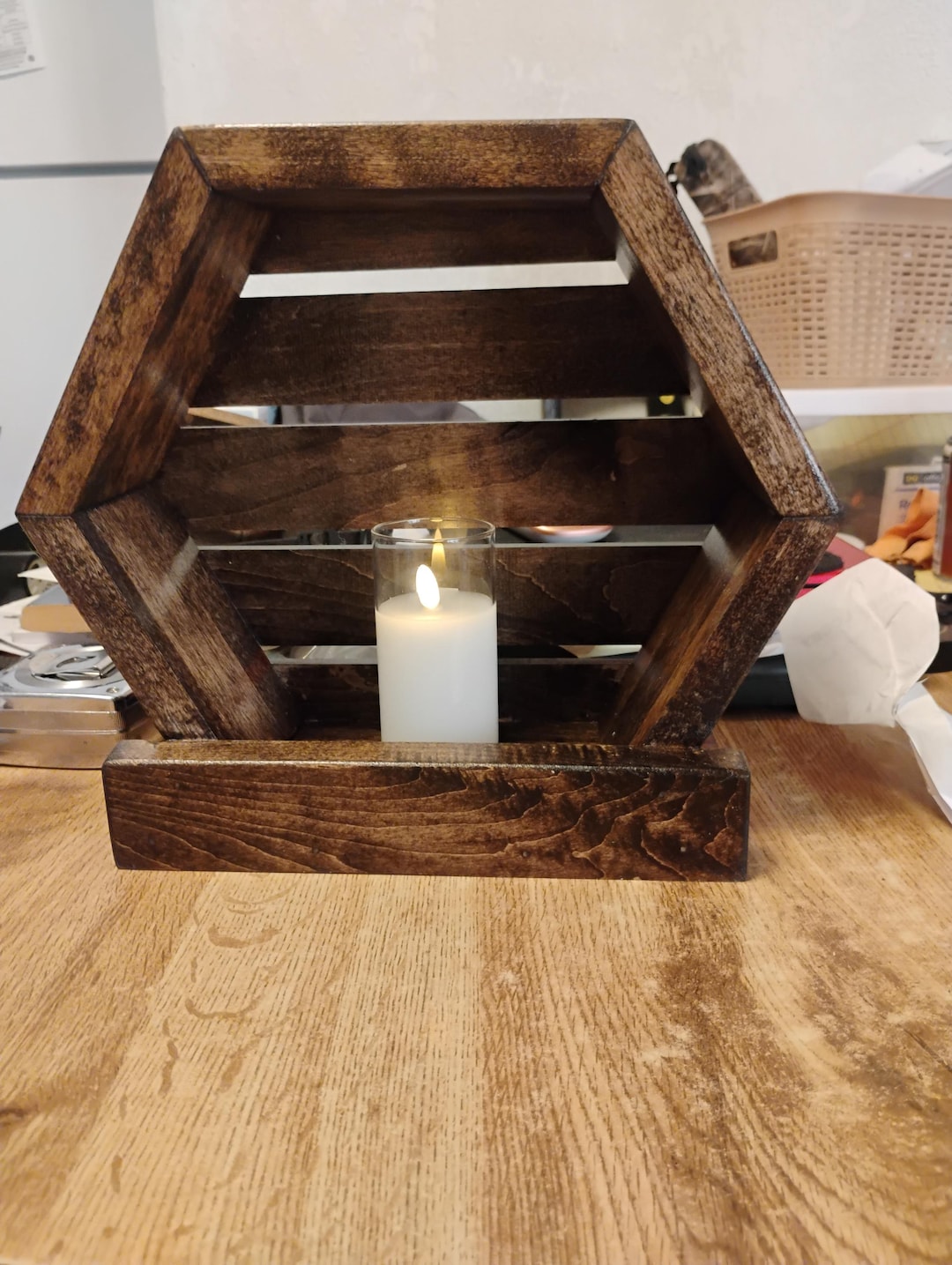 Custom Built Wood Candle Box for Battery Operated Candle - Whatnot ...