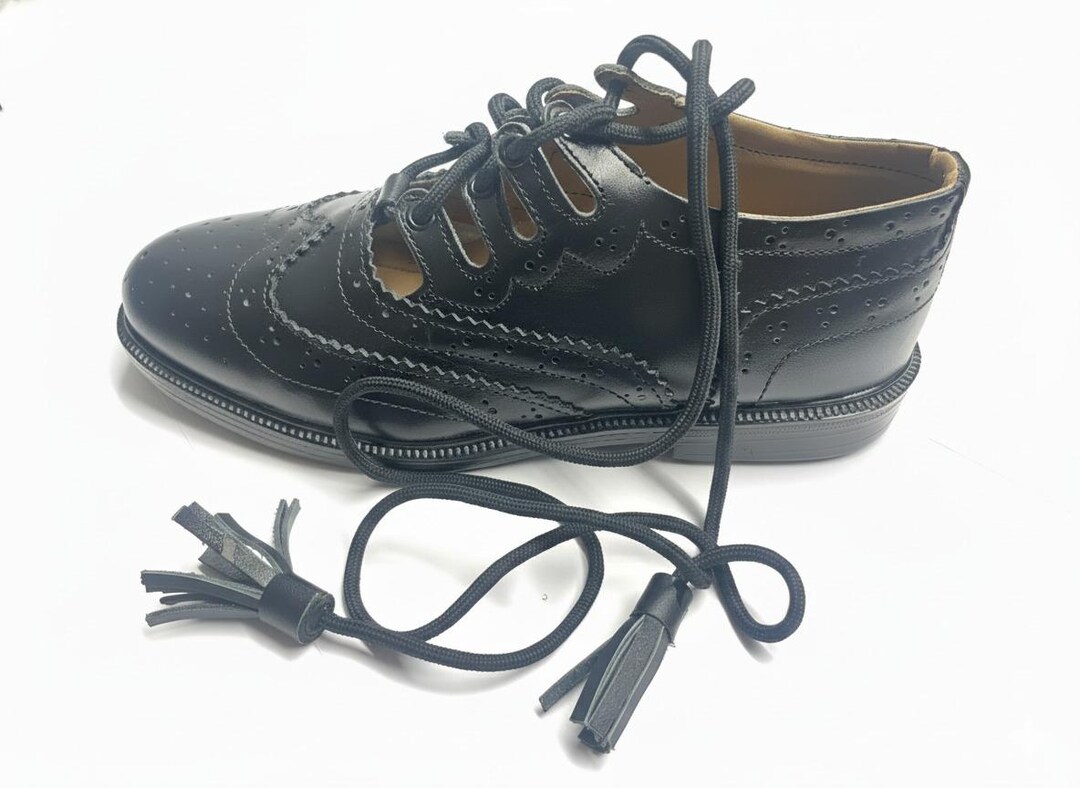 Scottish Kilt Shoes Ghillie Brogues Leather Oxford Kilt Dress Footwear ...