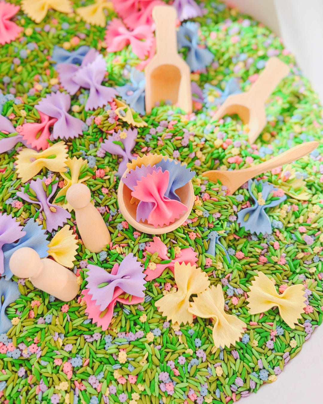 Spring Sensory Bin Filler | Colorful Chickpea Filler for Sensory Play ...