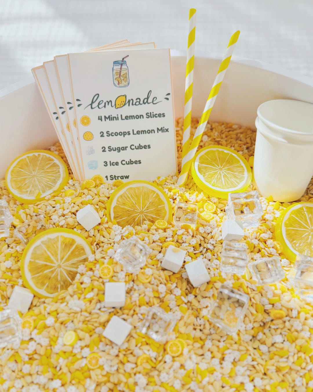 Lemonade Stand Sensory Play Kit | Sensory Bin Kit for Pretend and ...