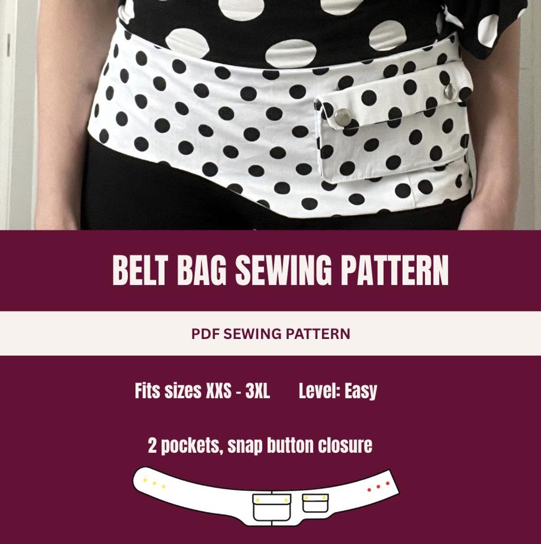 Belt Bag Sewing Pattern PDF, Utility Festival Bag (instant Download) - Etsy