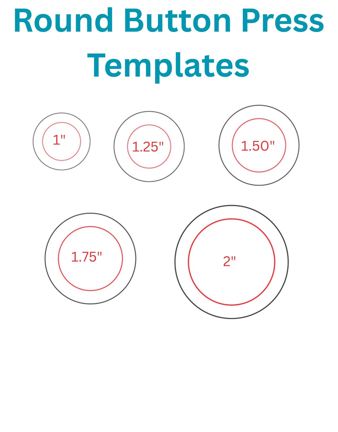 Canva Button Pin Template Set | Printable Badge Design (digital ...